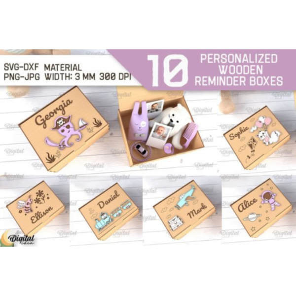 Memory Box for Baby Lasercut Bundle – zzaime